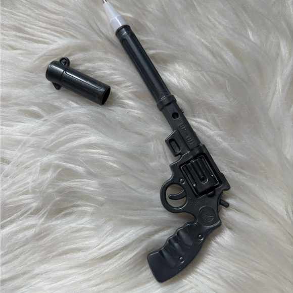 Accessories | Black Toy Gun Pen Black Ink New With Cap Fun Office Gift ...